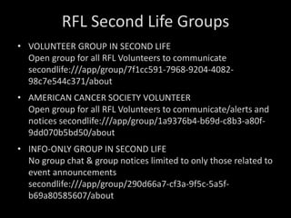 Npc tour relay of life in second life 2020 | PDF | Cancer | Diseases ...