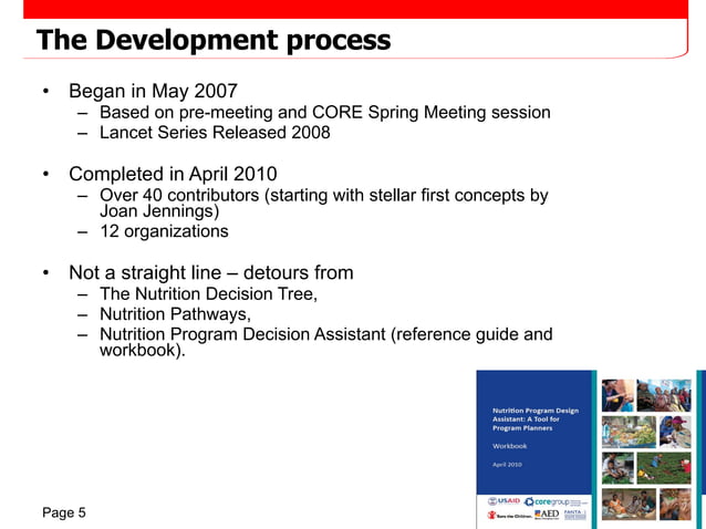 Introduction to the Nutrition Program Design Assistant | PPT