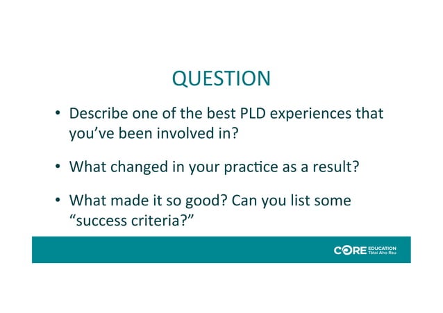 Designing an effective professional learning programme | PDF