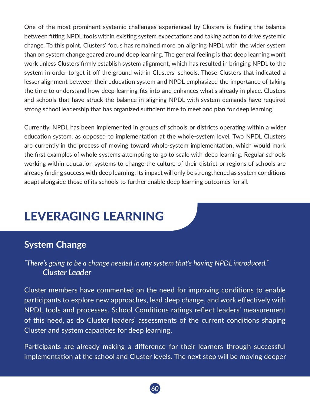 New Pedagogies for Deep Learning. (2016). NPDL Global Report. (1st ed…