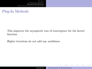 Nonparametric Density Estimation | PDF