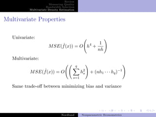 Nonparametric Density Estimation | PDF