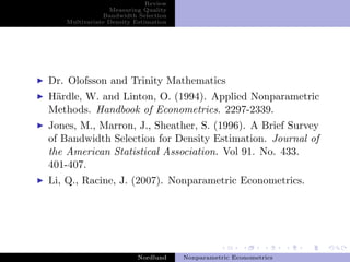 Nonparametric Density Estimation | PDF