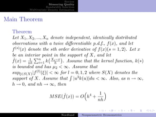 Nonparametric Density Estimation | PDF