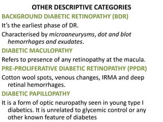 Non Proliferative Diabetic Retinopathy | PPTX