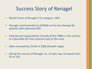 Genzyme : The Renvela Launch Decision | PPTX