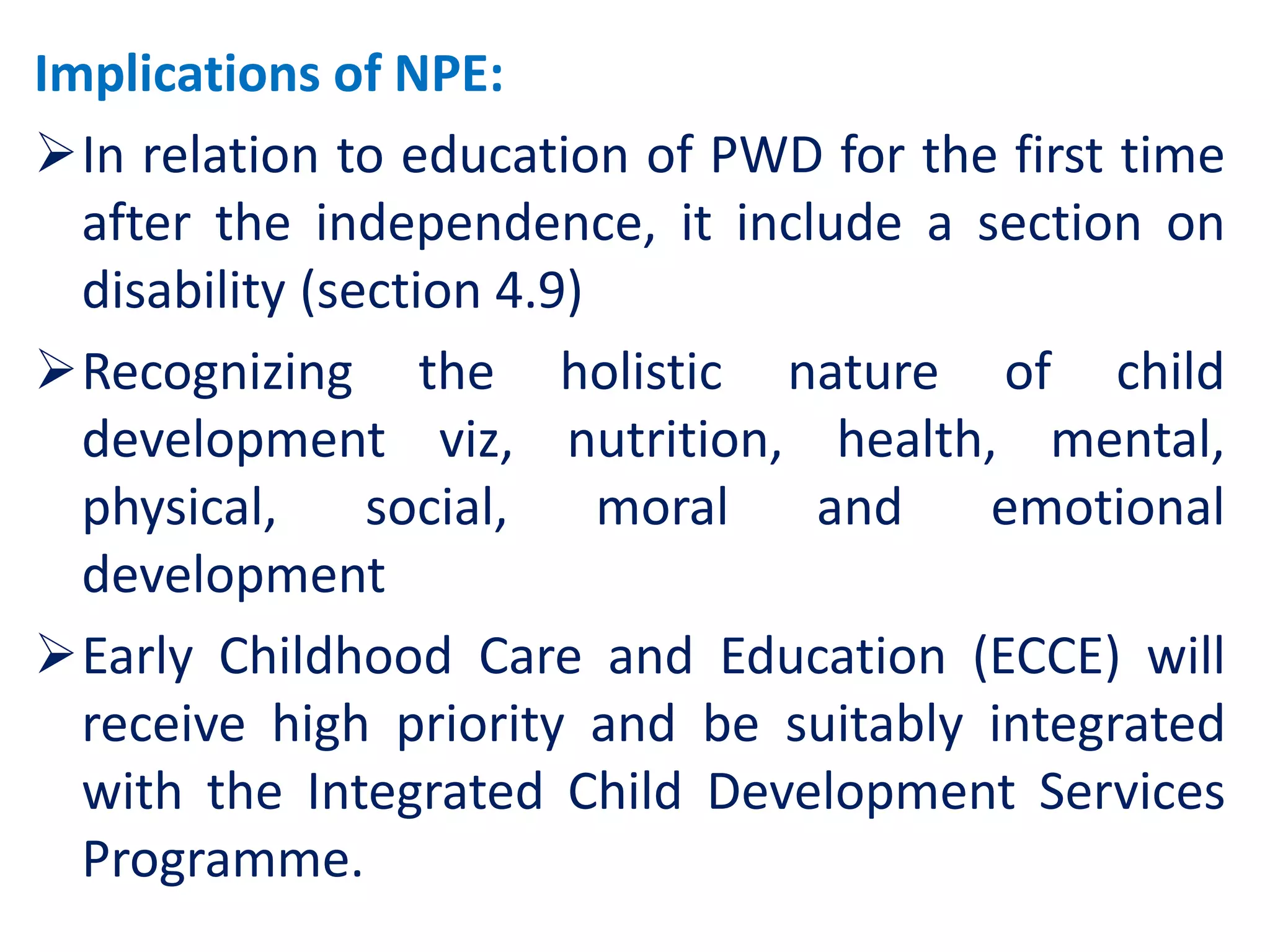 NPE-68 & 86 recommendations for PWD | PPTX