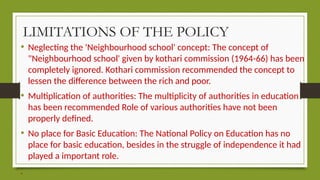 National education policy 1986 with merits and its limitations.pptx
