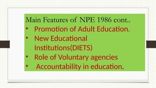 National education policy 1986 with merits and its limitations.pptx