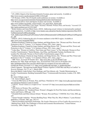 GENDER, WAR & PEACEBUILDING | PDF