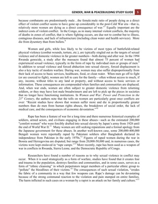 GENDER, WAR & PEACEBUILDING | PDF