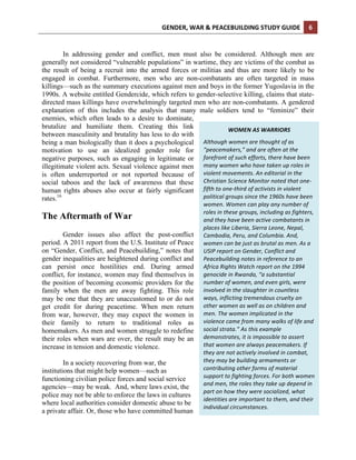 GENDER, WAR & PEACEBUILDING | PDF
