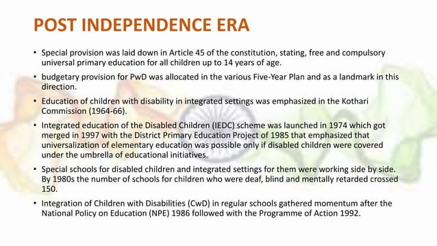 Npe for students with disabilities (simran bahl 2018.b.ed.062) | PPTX