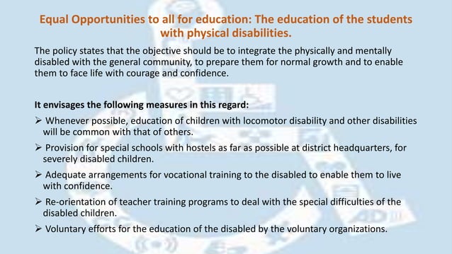 Npe for students with disabilities (simran bahl 2018.b.ed.062) | PPTX