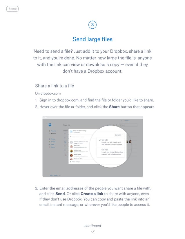 Get started with dropbox | PDF
