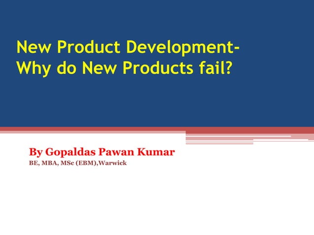 New Product failures | PPTX