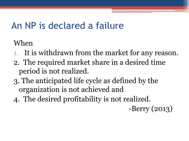 New Product failures | PPTX