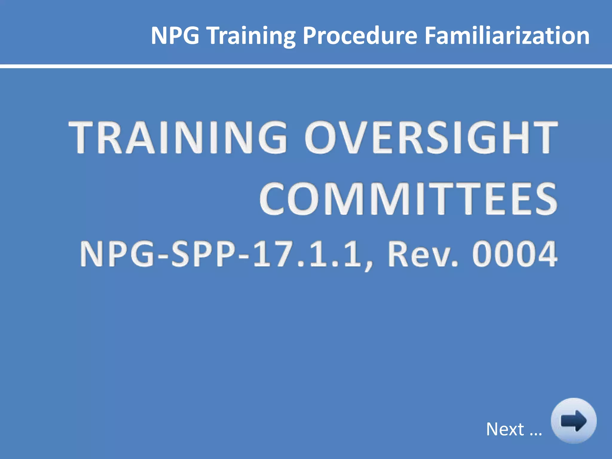 ProcedureTraining | PPT