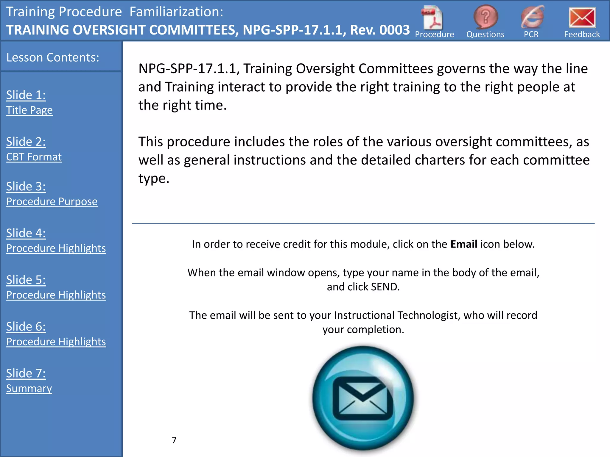 ProcedureTraining | PPT