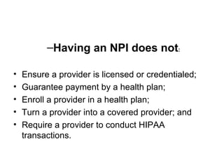 NPI (National Provider Identifier) Related to US Health Care Industry, Revenue Cycle | PPT