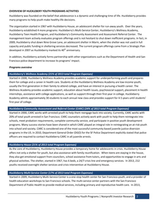 NPI Evaluation of Huckleberry Youth Programs | PDF