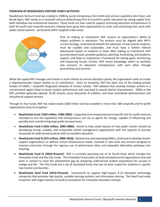NPI Evaluation of NewSchools Venture Fund | PDF