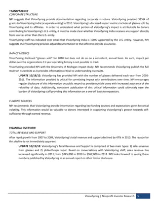 NPI Evaluation of VisionSpring | PDF