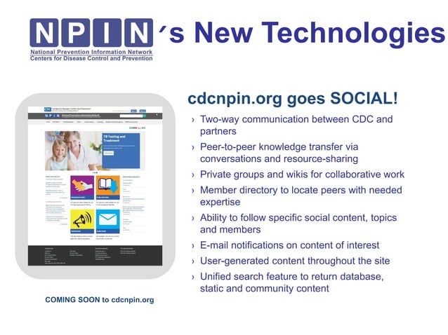 NPIN's New Technologies Coming Soon! | PPT