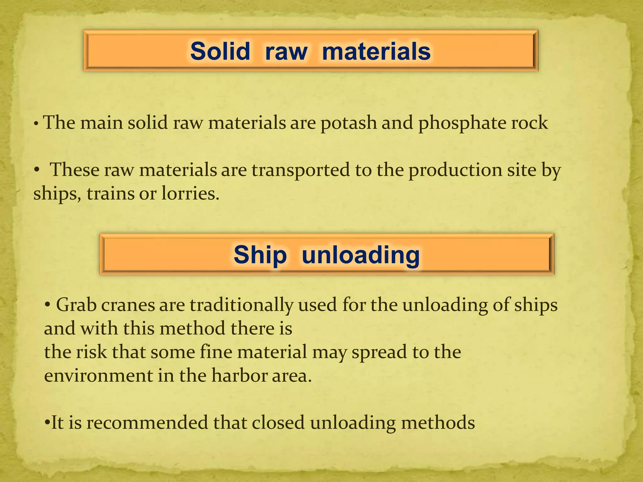 NPK fertilizers - Types, Manufacturing methods | PPTX