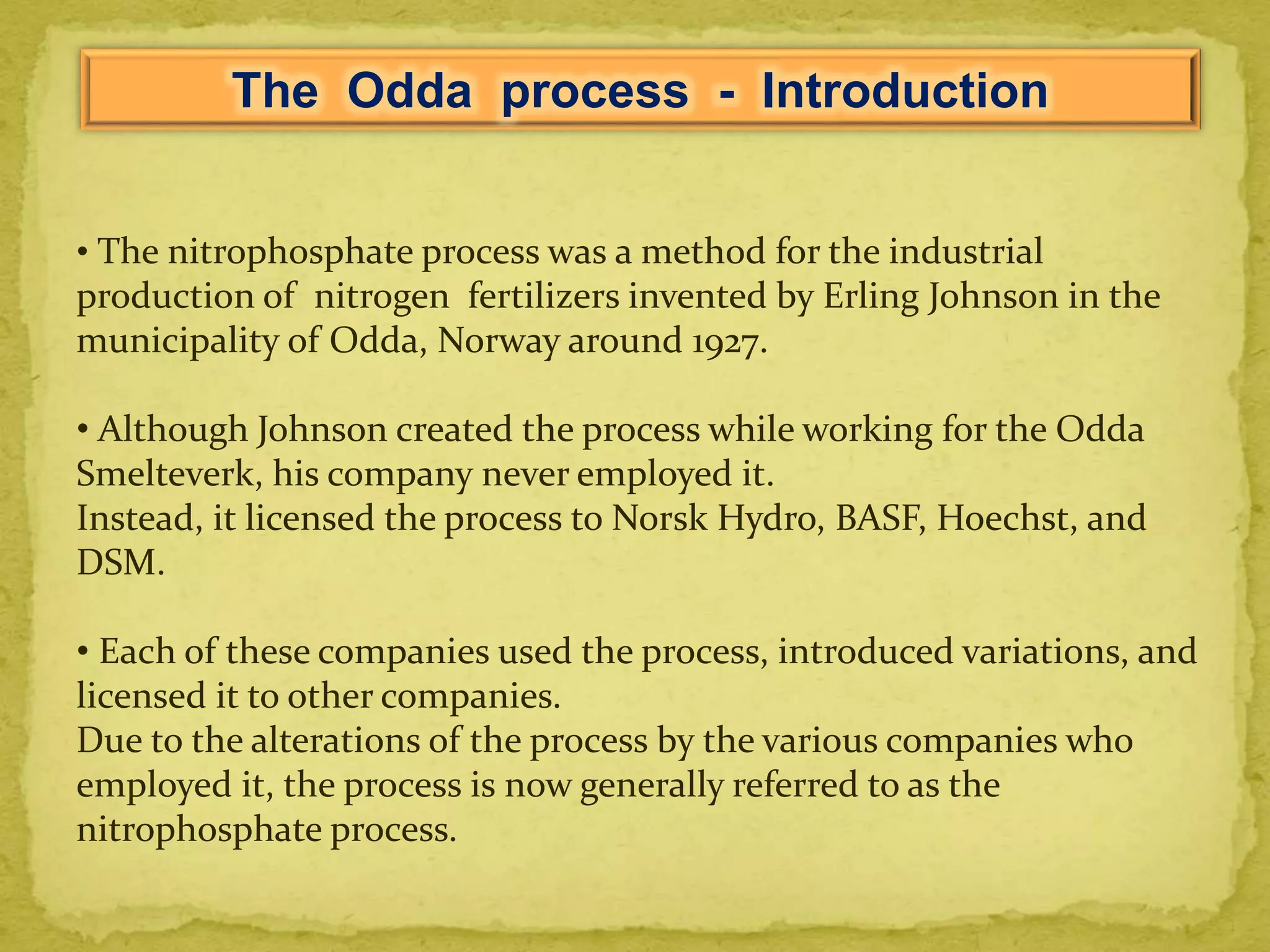 NPK fertilizers - Types, Manufacturing methods | PPTX