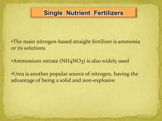 NPK fertilizers - Types, Manufacturing methods | PPTX