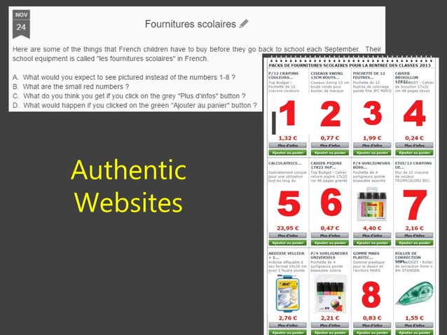 Resources and activities with a reading focus | PPT