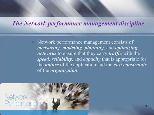 Network Performance Management | PPT | Computer Networking | Computing