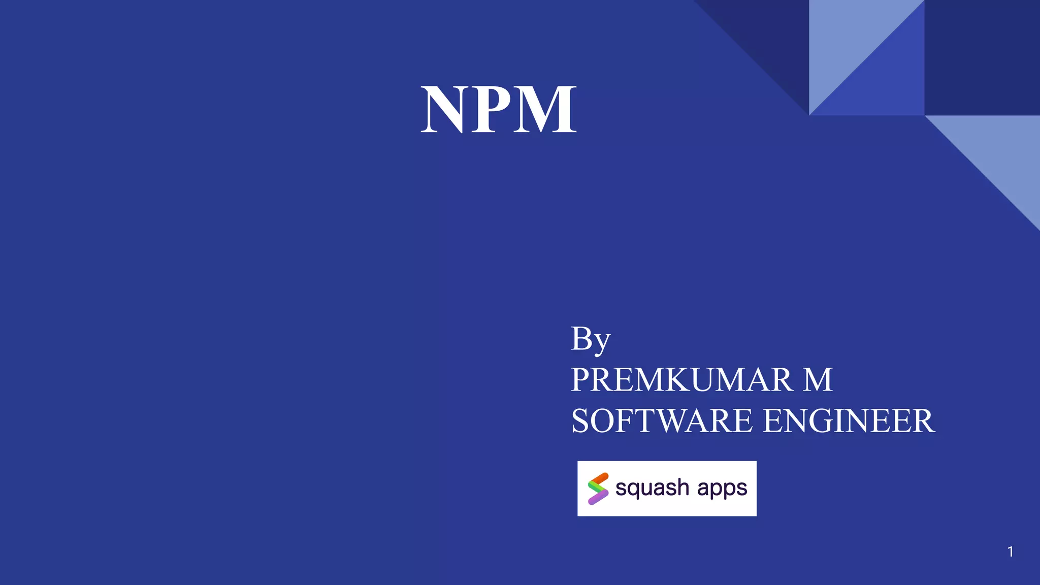 NPM | PDF