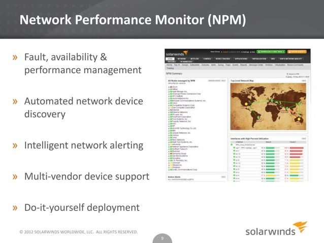 Solarwinds NPM 10.5 webcast | PPTX
