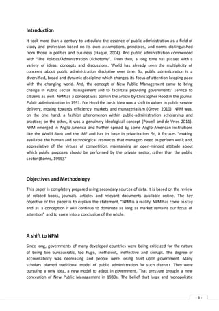 New Public Management, is it a reality? | DOCX