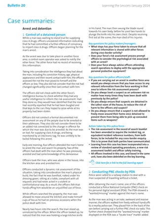 Learning the Lessons bulletin 20 | PDF