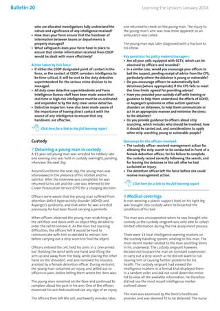 Learning the Lessons bulletin 20 | PDF