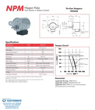 Npm pfcu20 specsheet | PDF