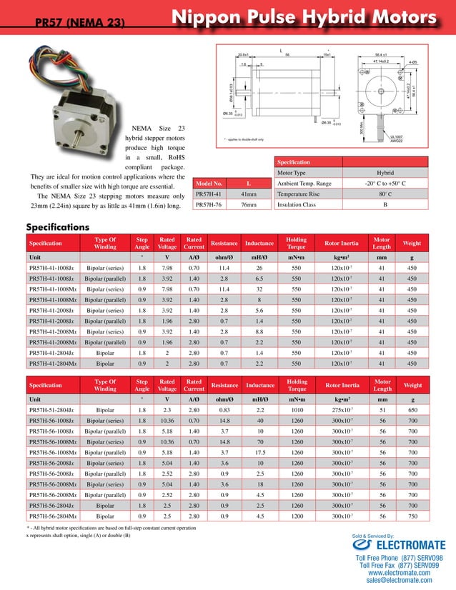 Npm pr57 specsheet | PDF