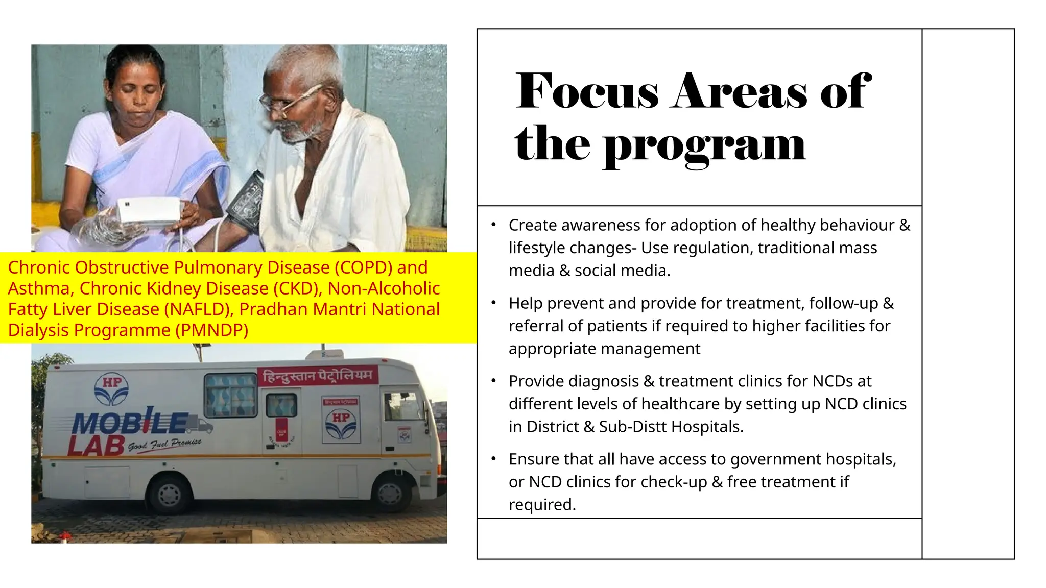 National Program for prevention of Non communicable Diseases | PPTX