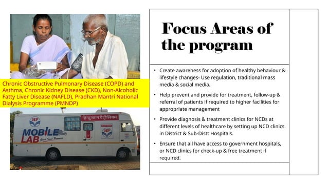 National Program for prevention of Non communicable Diseases | PPTX