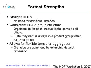 NPP/NPOESS Product Data Format | PPT