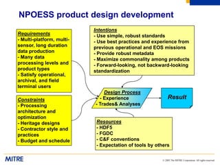 HDF Lessons from NPOESS & Future Opportunities | PPT