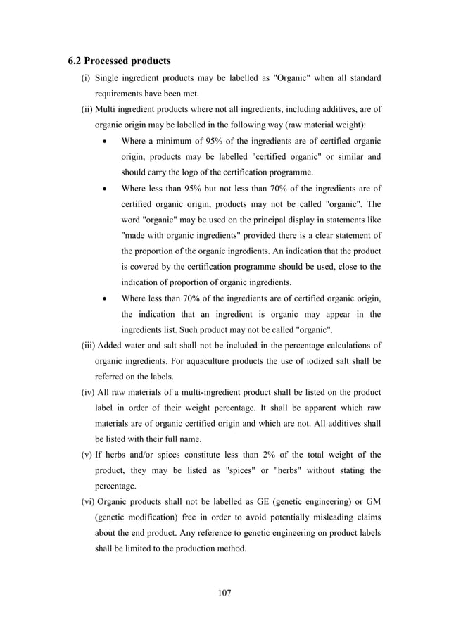 NPOP Standards.pdf | Healthy Cooking and Eating | Food & Drink