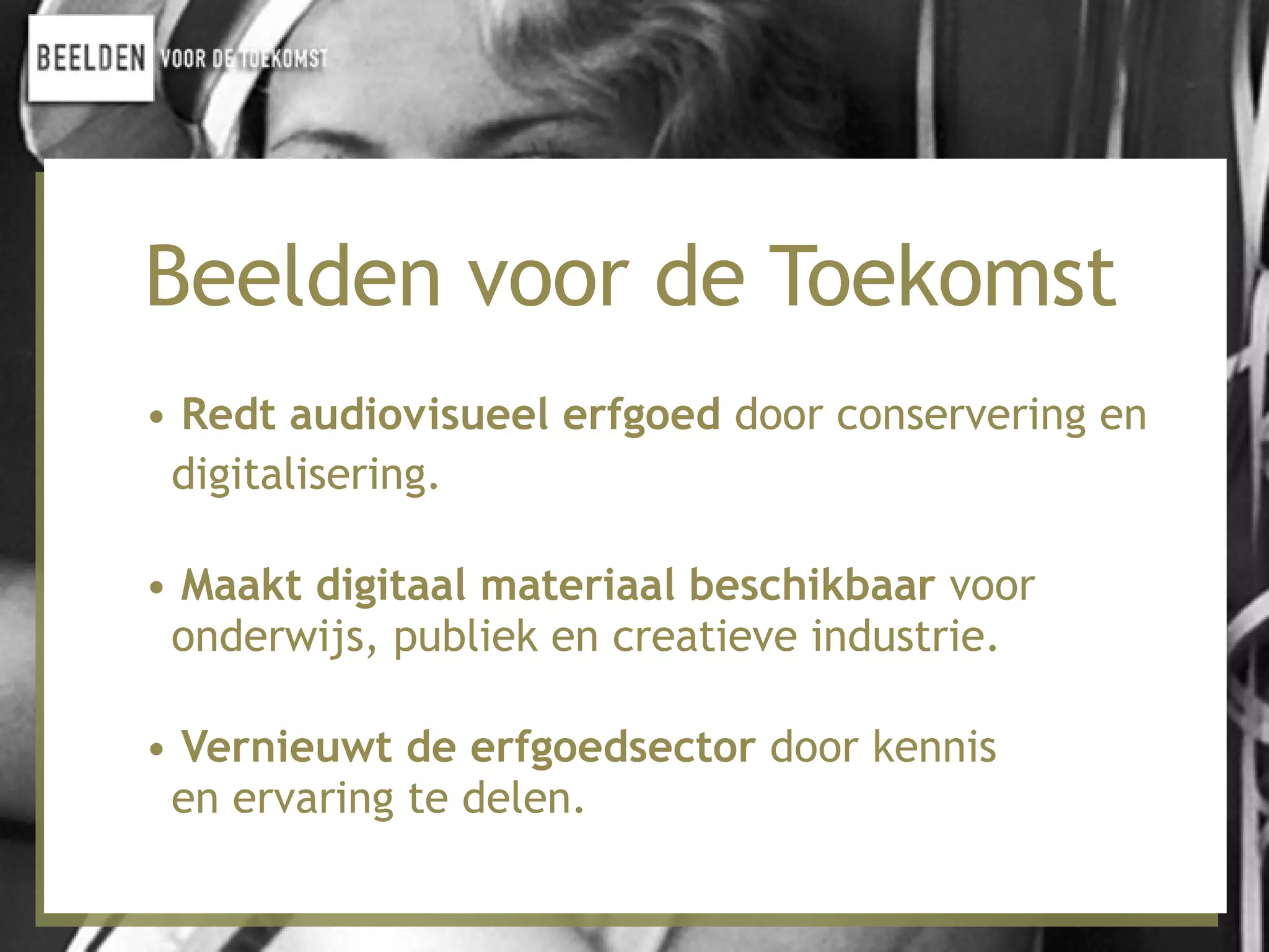 Open Beelden & Waisda? | NPOX&ICO: Mashdagen (warming-up) | PPT