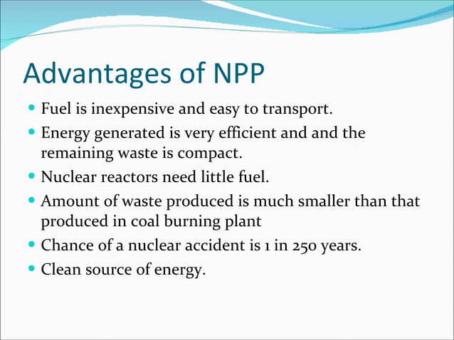 NPP, Nuclear Power Plant, | PPT | Chemistry | Science