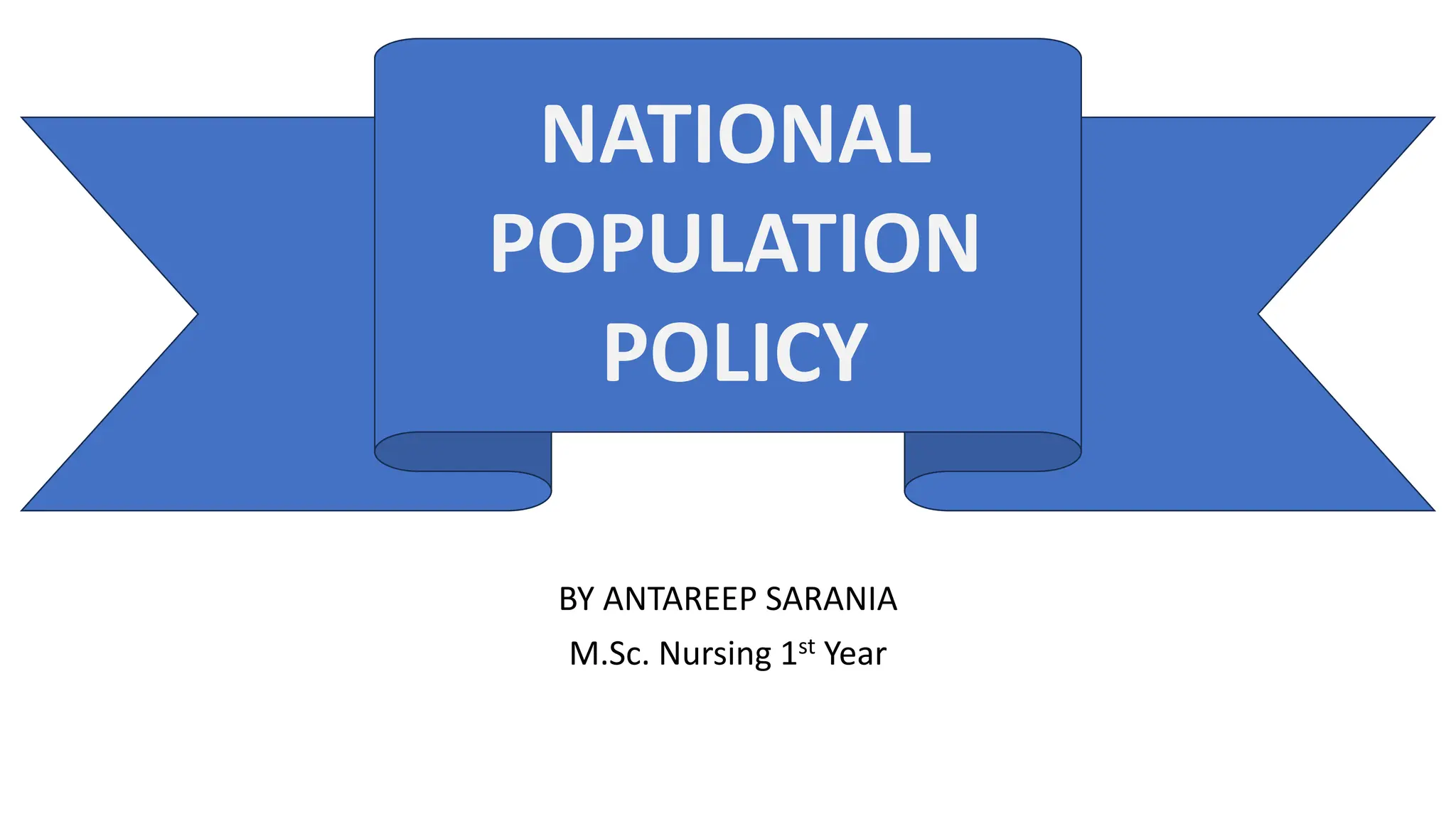 National Population Policy | PPTX