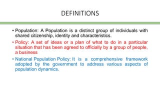 National Population Policy | PPTX