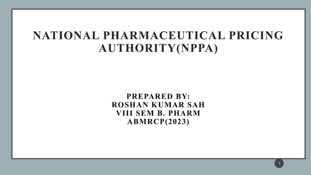 what is NPPA? writes its bodies and the function. | PPTX